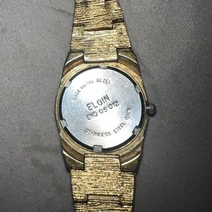 Accessories | Elgin Quartz Gold Diamond Watch | Poshmark